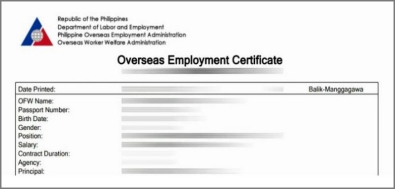 How To Apply For OEC Certificate In Abu Dhabi Abu Dhabi OFW